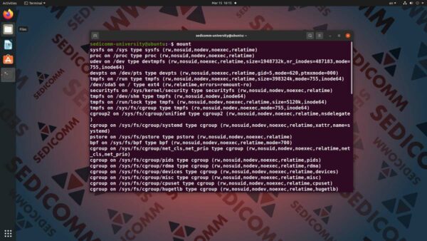 Монтування дискових накопичувачів в Лінукс спеціаліст курс Linux Душанбе Мережева Академія