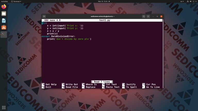 Основы Python для программируемых сетей и систем — обработка исключений ...