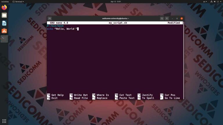 Cómo Crear Un Script De Shell De Linux Script Curso De Conferencias