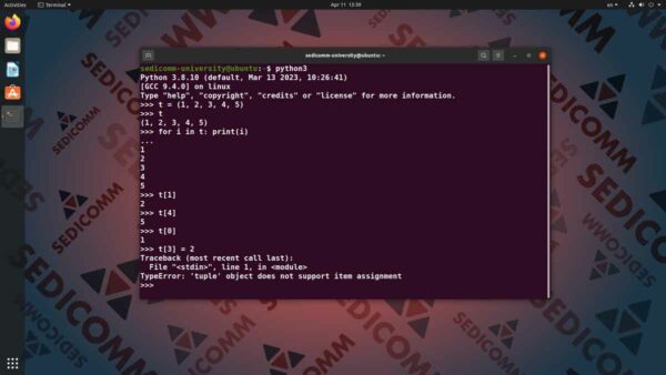 Nozioni di base su Python per reti e sistemi programmabili: cosa puoi fare con le tuple, corsi ...