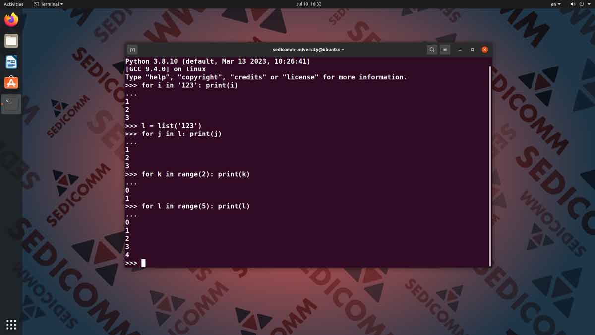 Utilisation de la boucle for en Python, cours d'ingénieur DevOps / DevNet télécharger torrent ...