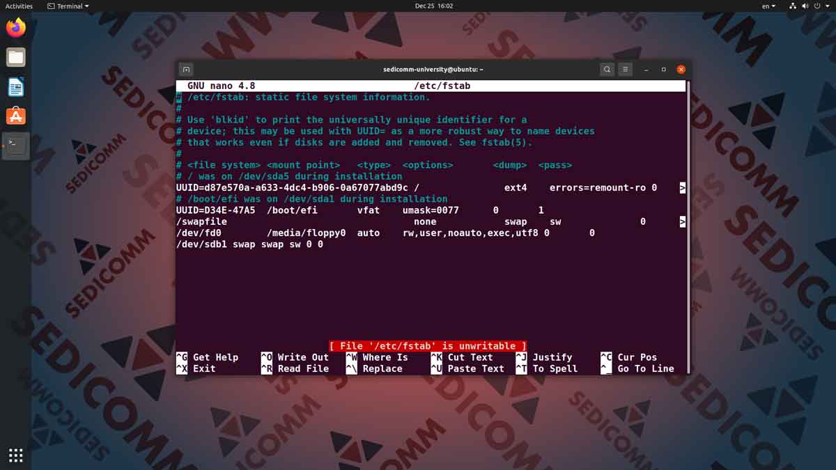 Cara memasang partisi melalui baris perintah, kursus administrator Linux Tartu - Cisco ...