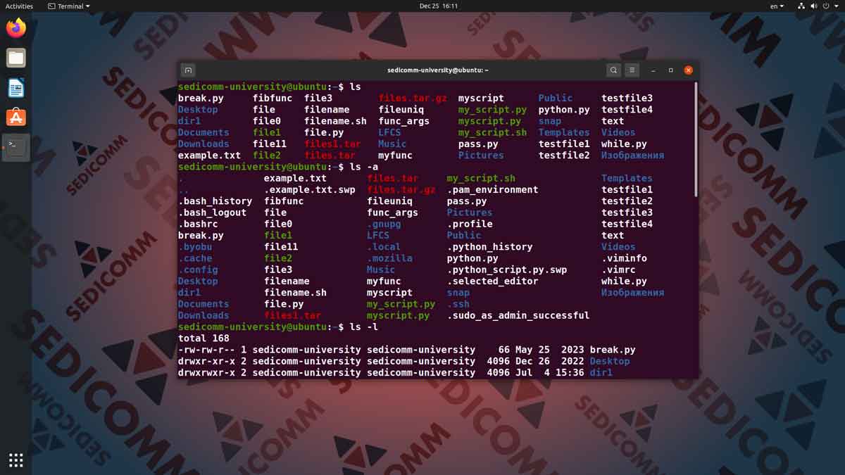 Bases de Linux pour les réseaux et systèmes programmables - navigation dans l'arborescence des ...