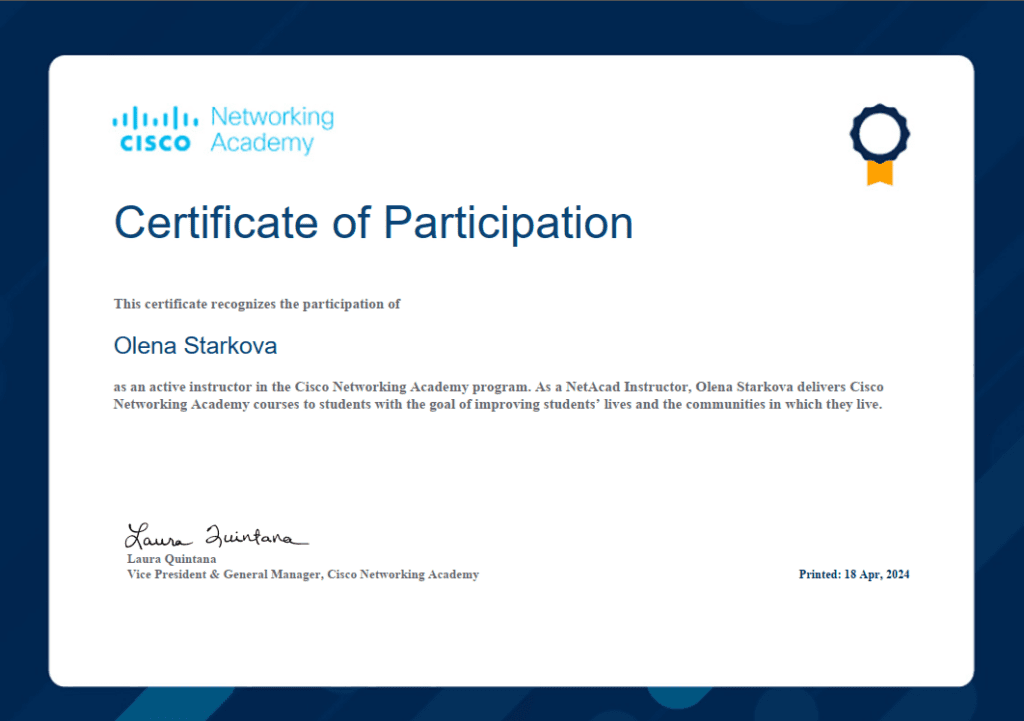 2023 Instructor Excellence Advanced Level Award 2023 Instructor Excellence Advanced Level Award